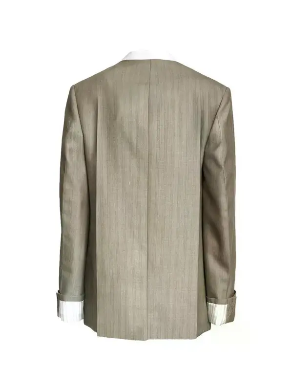 Victoria Beckham V-neck Blazer - Neutrals