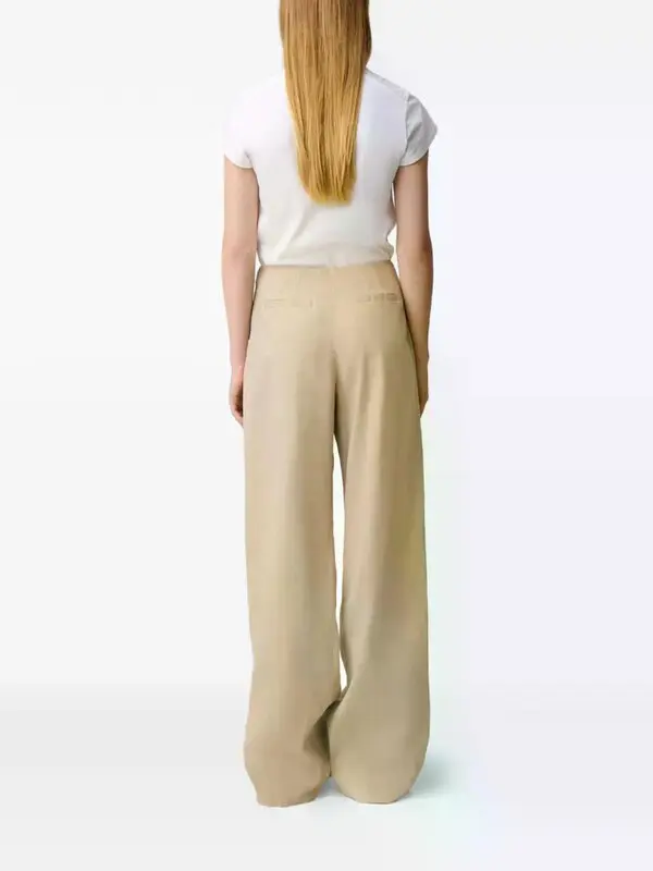 Claudie Pierlot Pleated Wide-leg Trousers