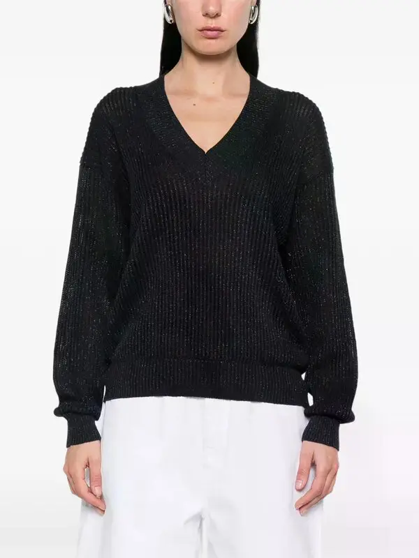 Brunello Cucinelli V-neck Sweater - Blue