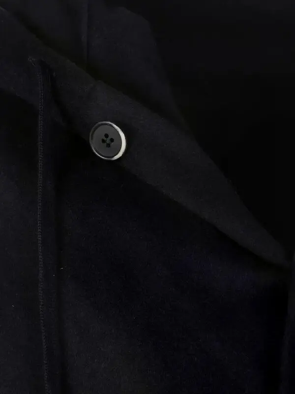 Barena Venezia Button Wool Hoodie - Blue