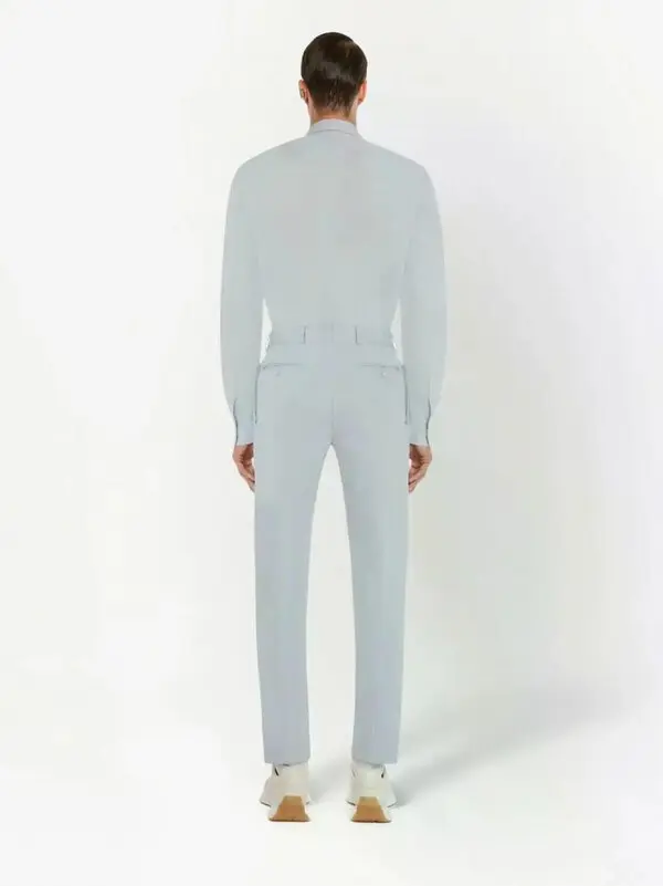 Alexander McQueen Concealed Placket Shirt - Blue