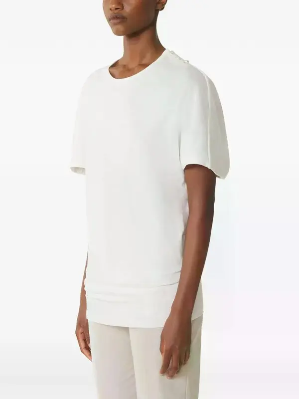 LANVIN Cape-effect Embellished T-shirt