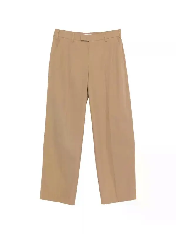 PT TORINO Pressed-crease Straight Leg Trousers - Neutrals