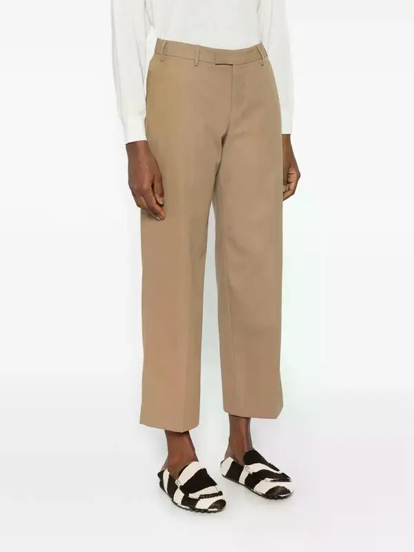 PT TORINO Pressed-crease Straight Leg Trousers - Neutrals