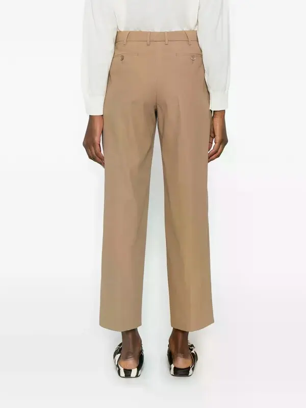 PT TORINO Pressed-crease Straight Leg Trousers - Neutrals