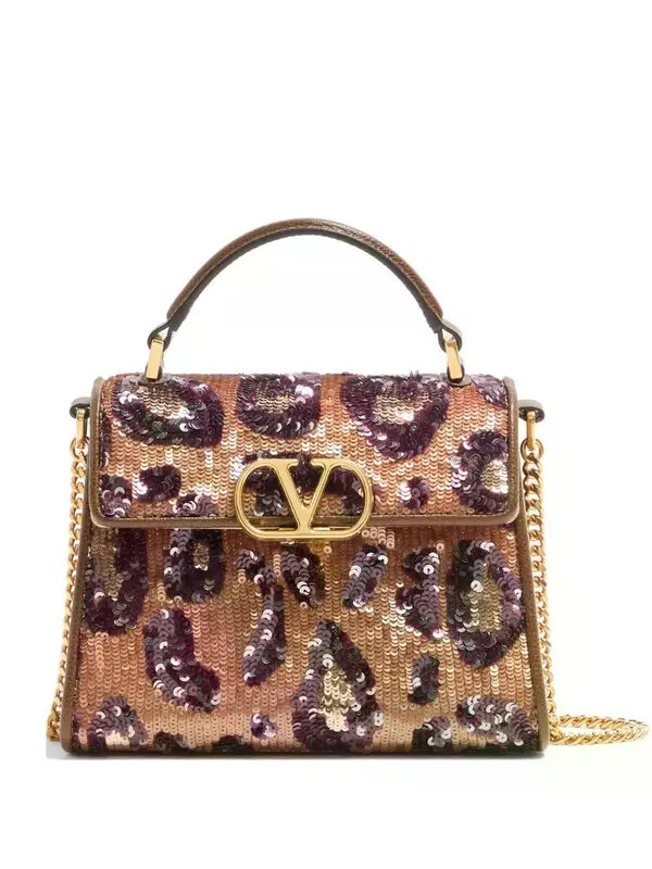 Valentino Garavani Vsling Mini Embroidered Handbag - Neutrals