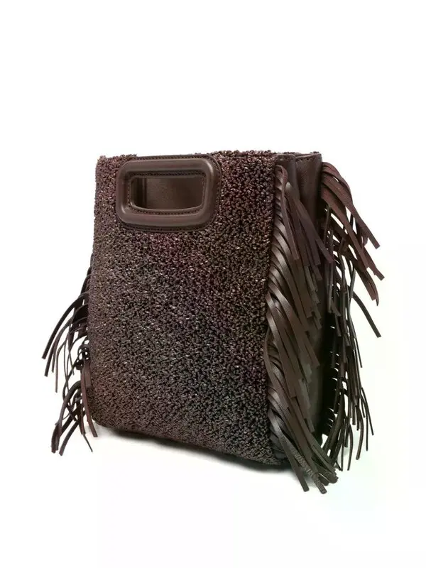 Maje Fringe Top-handle Bag