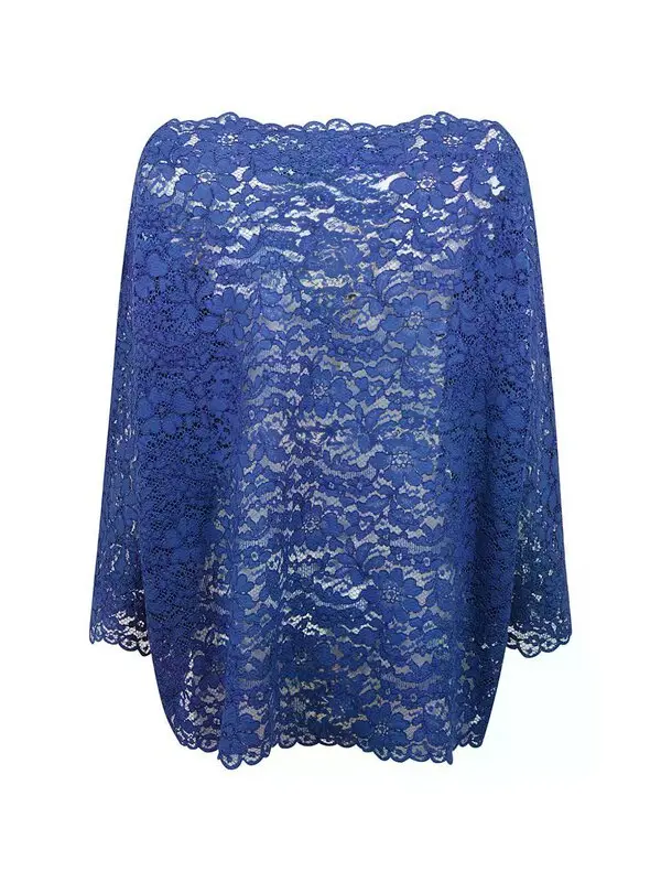GIANLUCA CAPANNOLO Lace Top - Blue