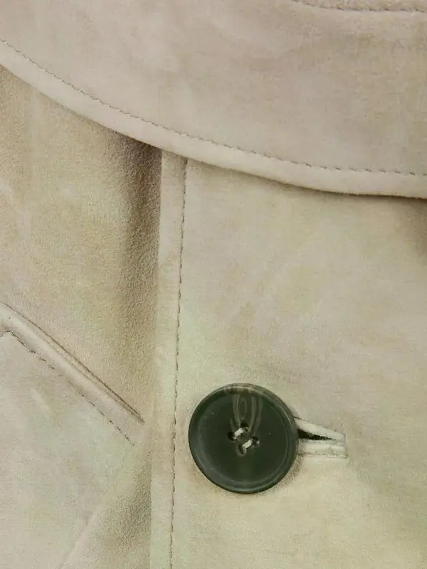 SWORD 6644 Double-breasted Belted Coat - Neutrals