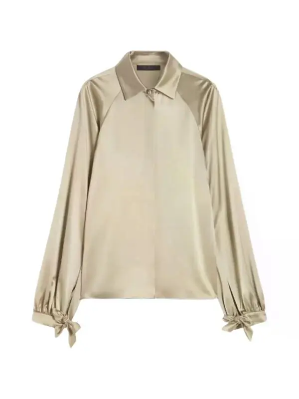 Max Mara Alare Long-sleeve Shirt - Neutrals