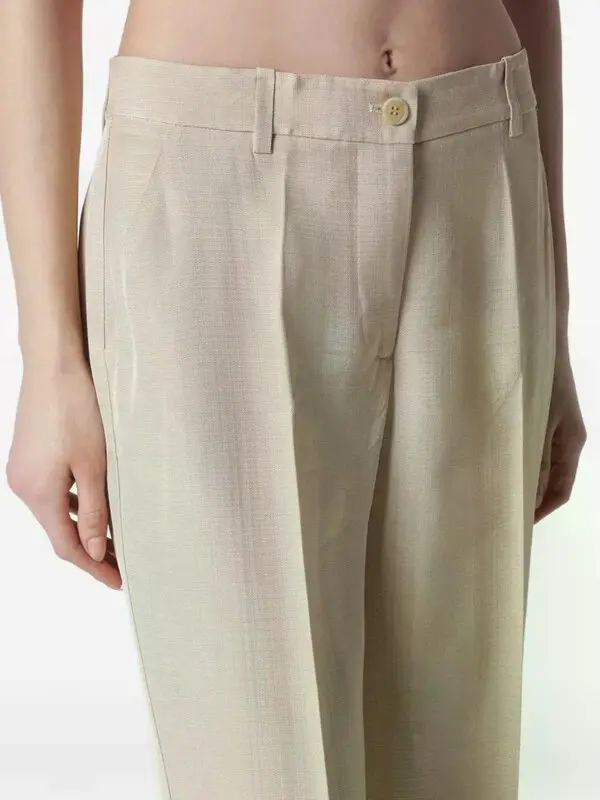 P.a.r.o.s.h Rania Palazzo Trousers - Neutrals