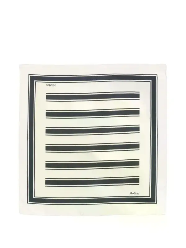 Max Mara Striped Scarf - Neutrals