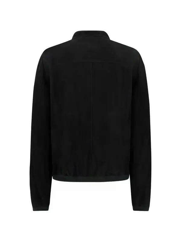 MOORER Zip-up Bomber Jacket - Black