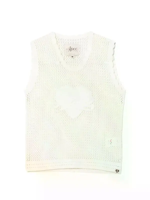 AAPE BY *A BATHING APE Logo-applique Vest - Neutrals