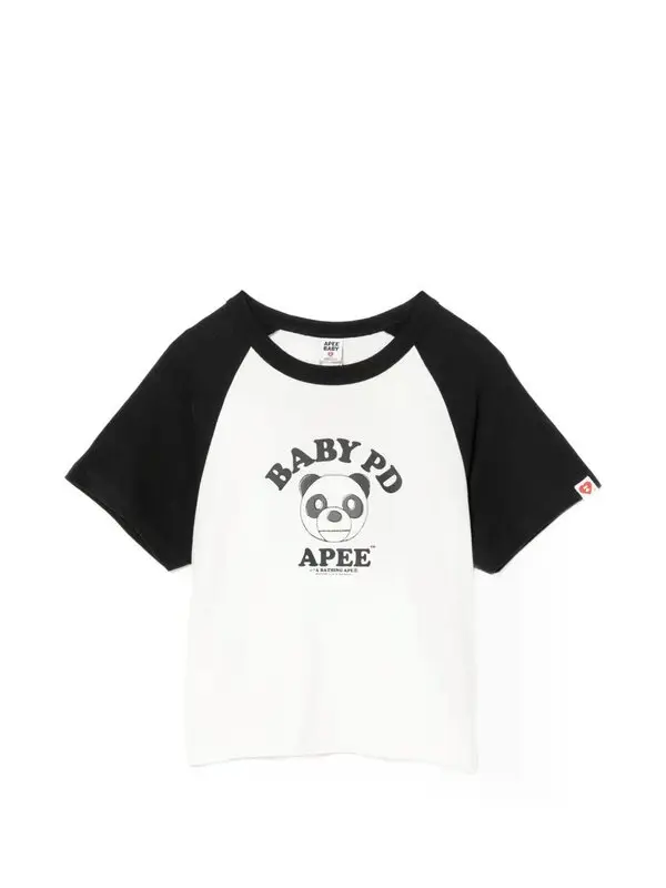 AAPE BY *A BATHING APE Panda-print T-shirt - White