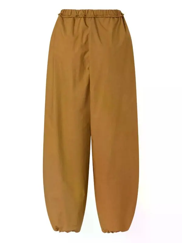 Pinko Drawstring-waist Cuffed Trousers - Brown