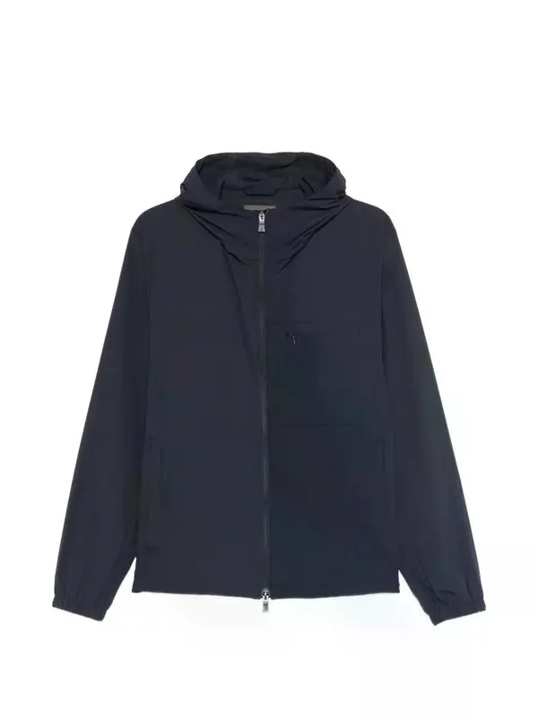 Herno Hooded Zip-up Jacket - Blue
