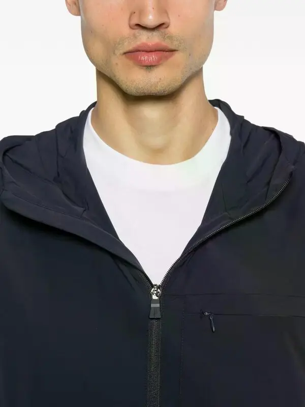 Herno Hooded Zip-up Jacket - Blue