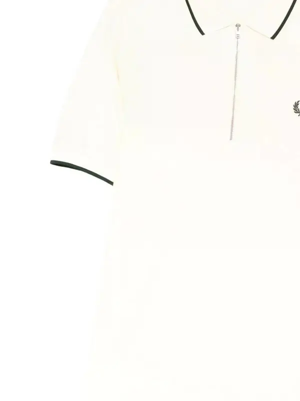 Fred Perry Crape Pique Polo Shirt - White