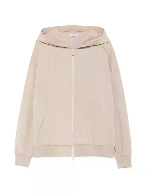 Brunello Cucinelli Full-zip Hoodie - Neutrals