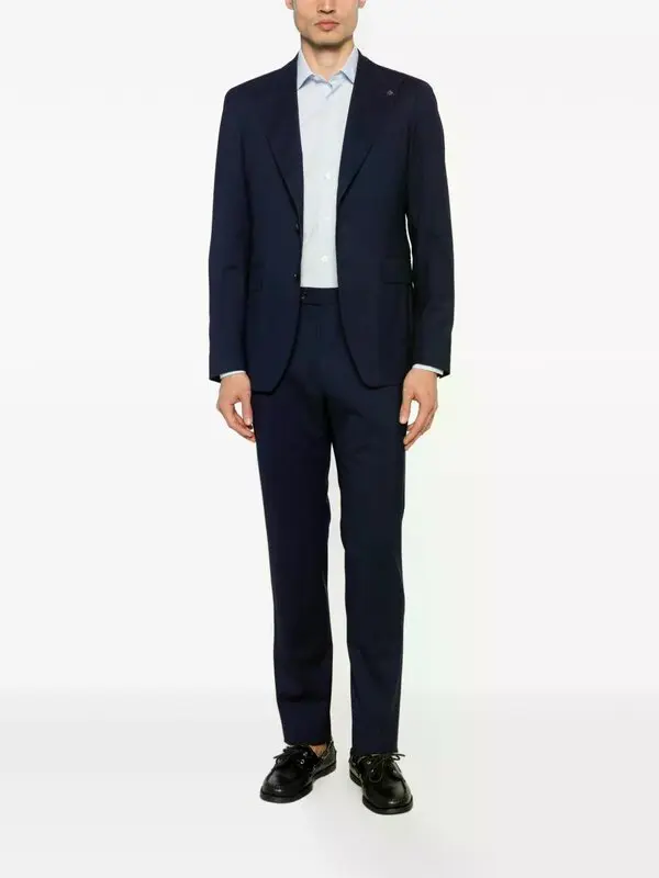 Tagliatore Pin-detail Suit - Blue