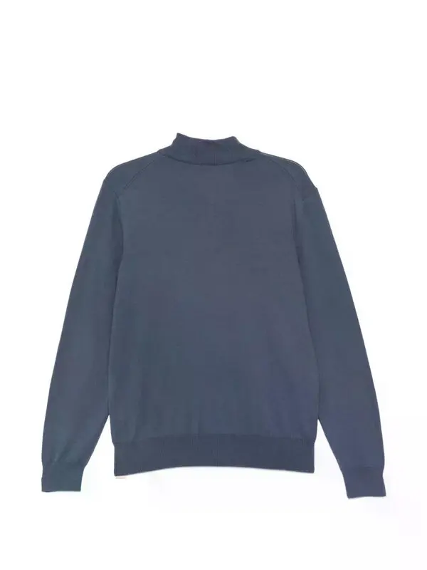 BOSS Half-zip Jumper - Blue
