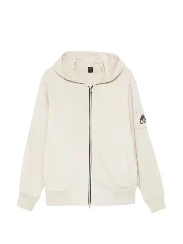 Moose Knuckles Hartsfield Zip-up Hoodie - Neutrals