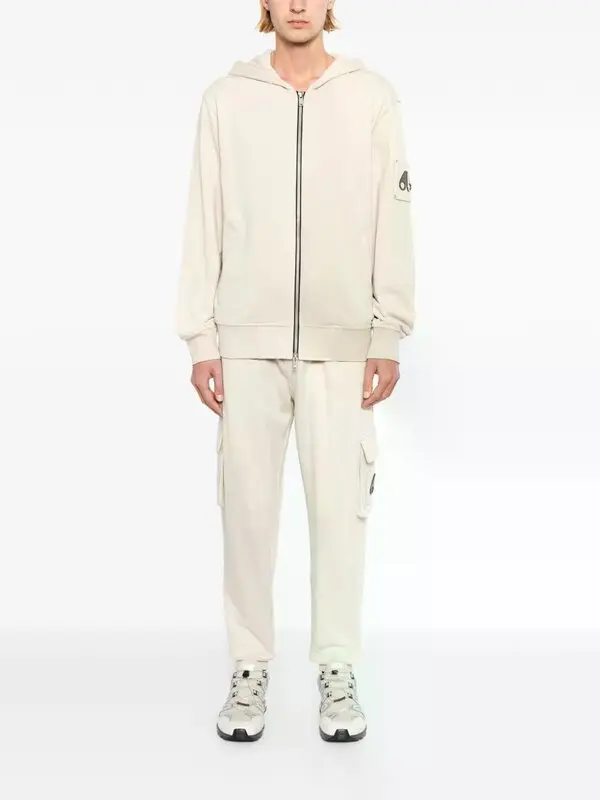 Moose Knuckles Hartsfield Zip-up Hoodie - Neutrals