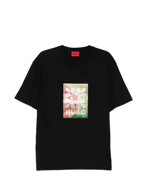 Hugo Damoru Graphic T-shirt - Black