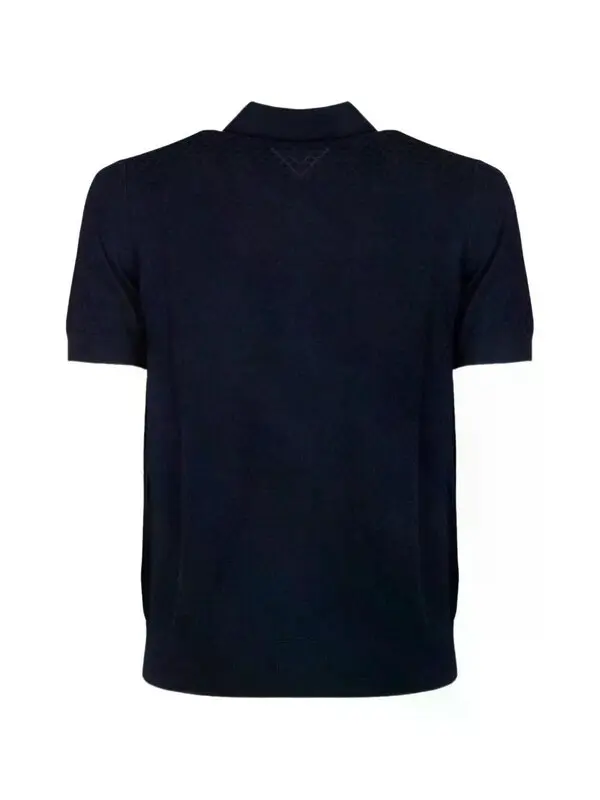 PAOLO PECORA Buttoned Polo - Blue