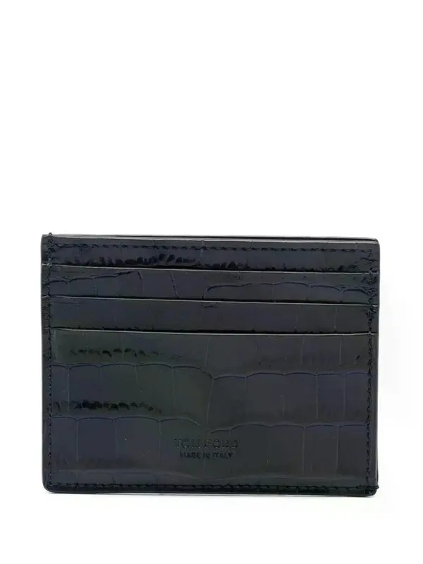 TOM FORD Embossed Cardholder - Blue