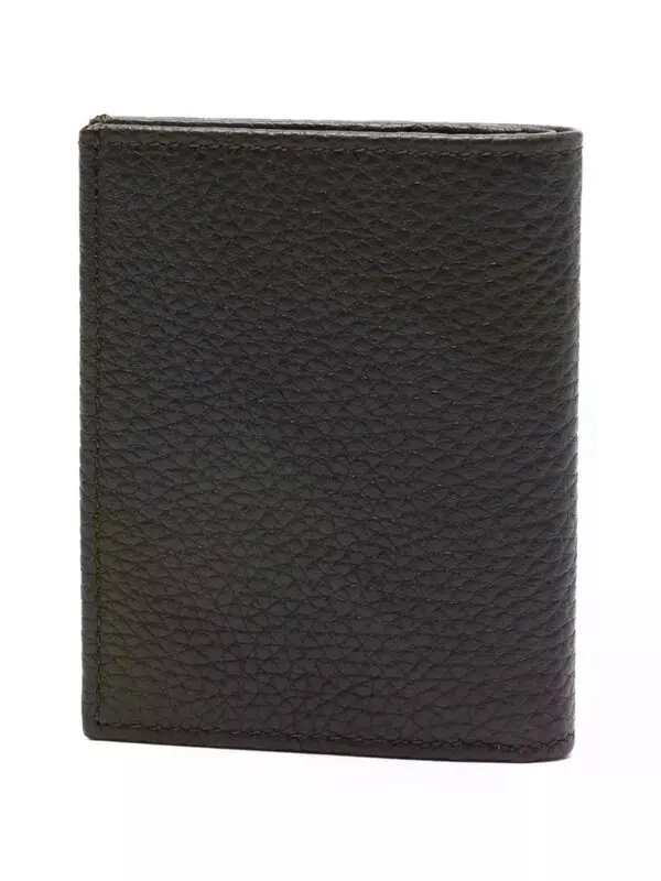 DELL'OGLIO Grained Bi-fold Wallet