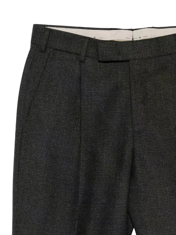 PT TORINO Houndstooth Trousers - Grey