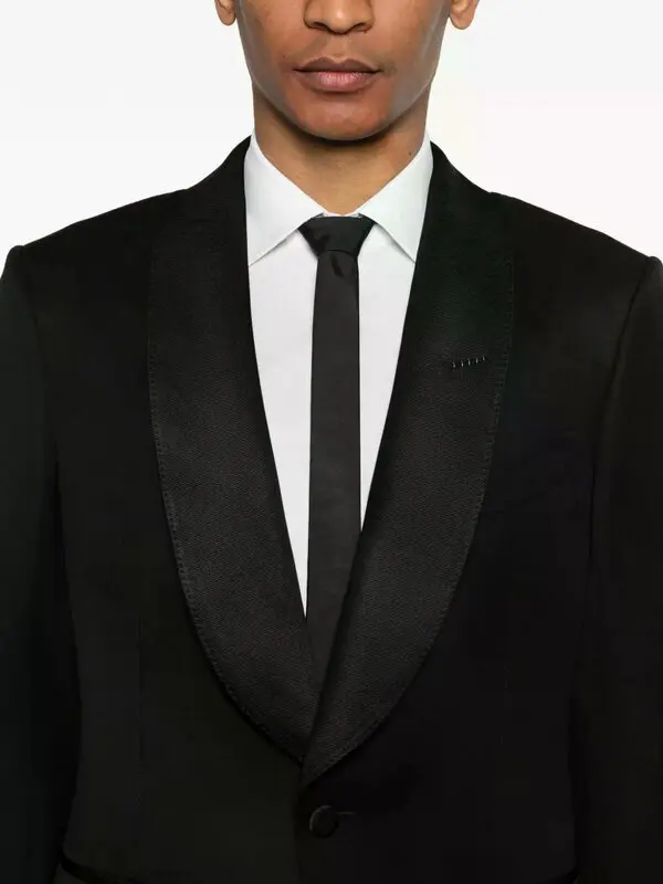 TOM FORD Shawl-collar Dinner Suit - Black