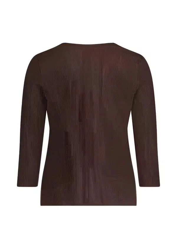 BETTY BARCLAY Textured T-shirt - Brown
