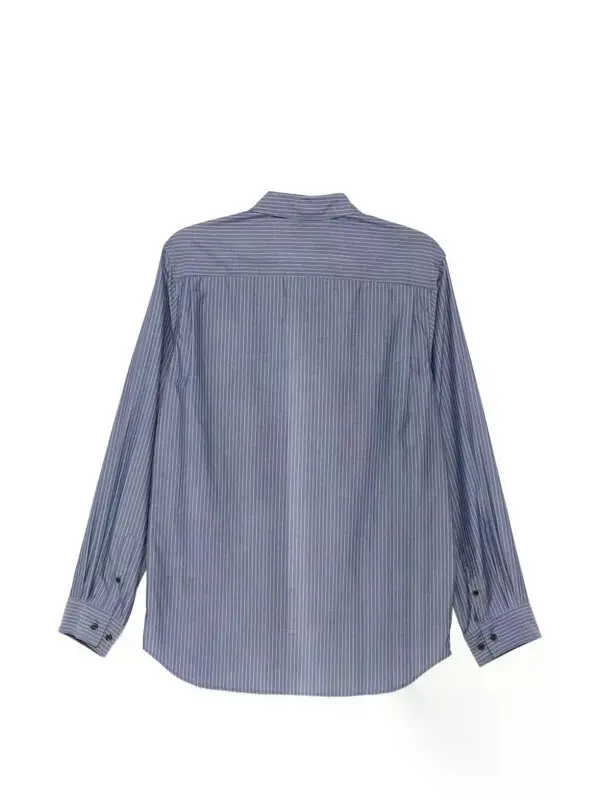 TAAKK Floral-embroidered Shirt - Blue