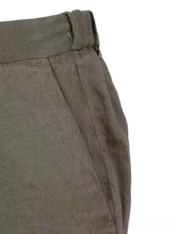 BRIGLIA 1949 Drawstring Linen Trousers