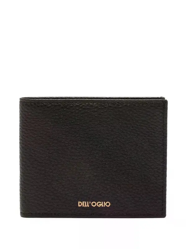 DELL'OGLIO Textured Bi-fold Wallet - Brown