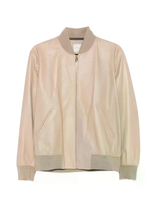 Paul Smith Zip Bomber Jacket - Neutrals