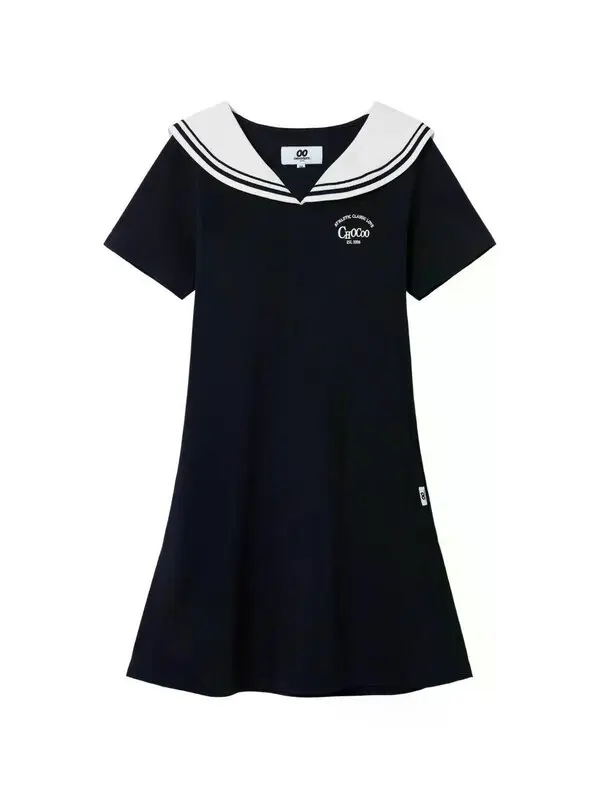 CHOCOOLATE Logo-embroidered Mini Dress