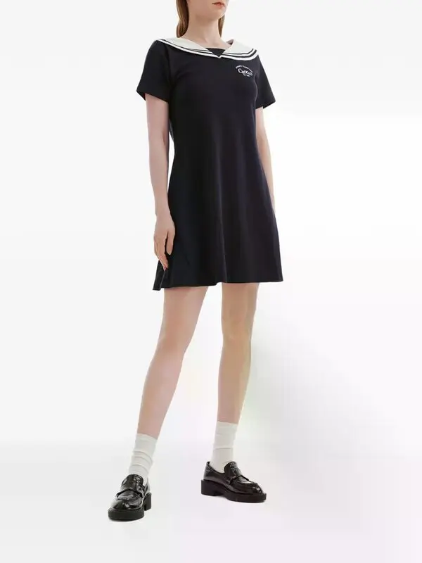 CHOCOOLATE Logo-embroidered Mini Dress