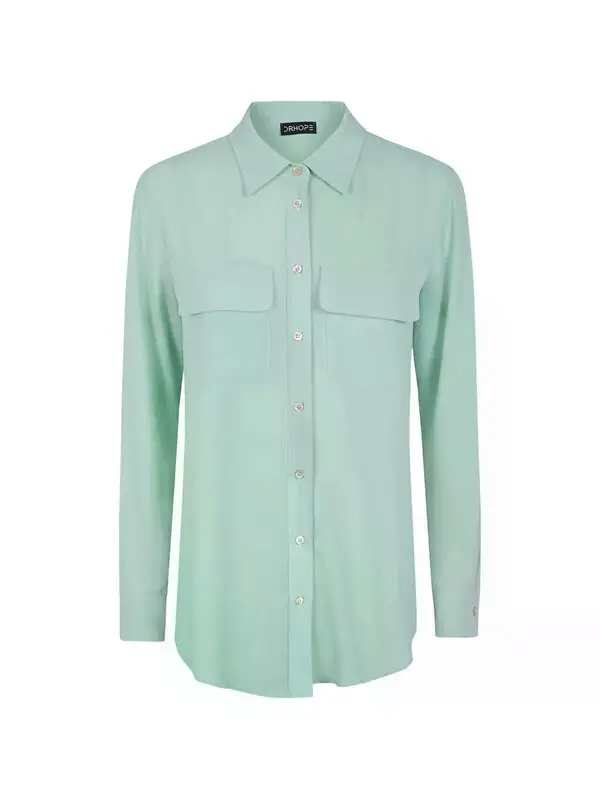 DRHOPE Flap-pocket Shirt - Green