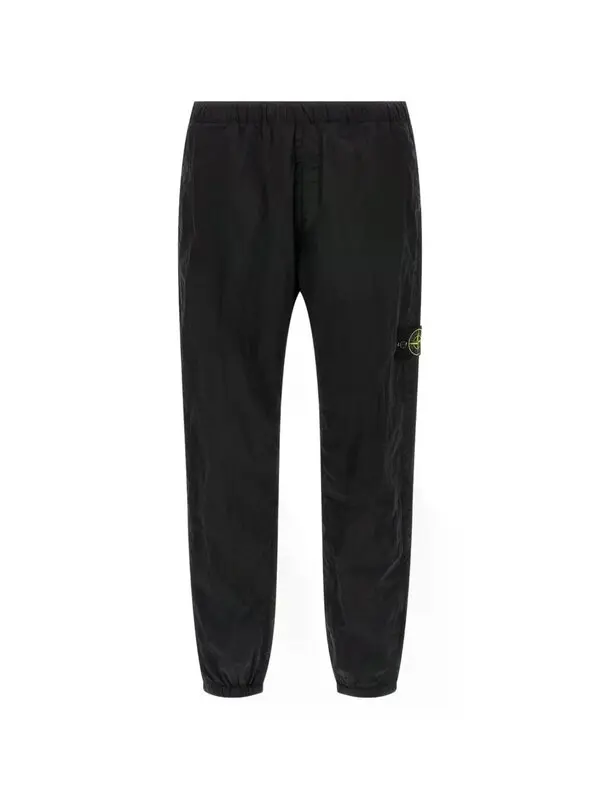 Stone Island Zip Trousers - Black