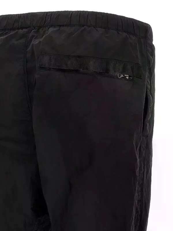 Stone Island Zip Trousers - Black