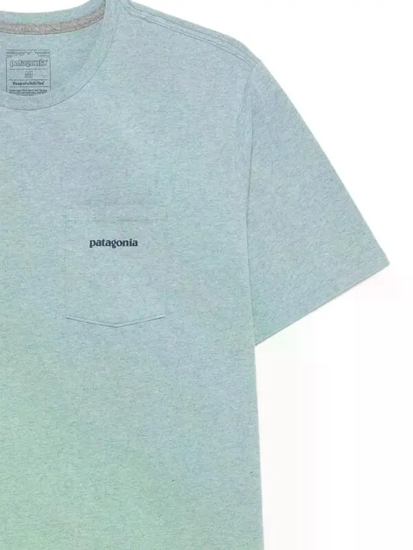 Patagonia Front-logo T-shirt - Blue