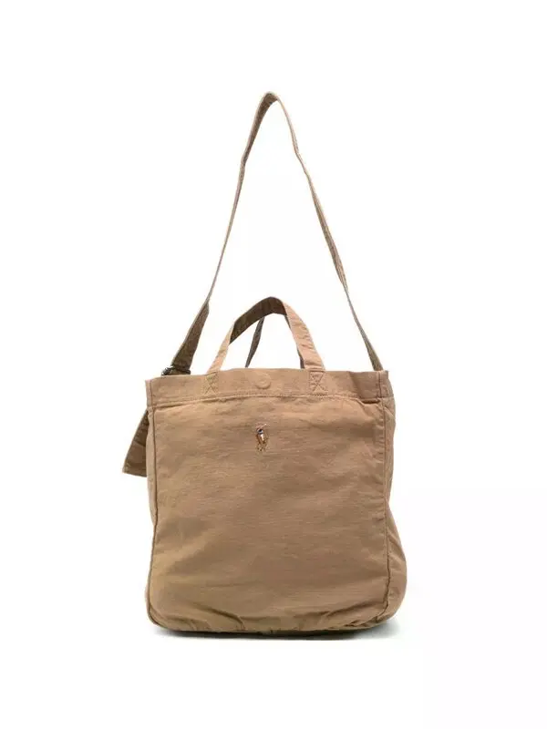 Polo Ralph Lauren Embroidered Tote Bag - Neutrals