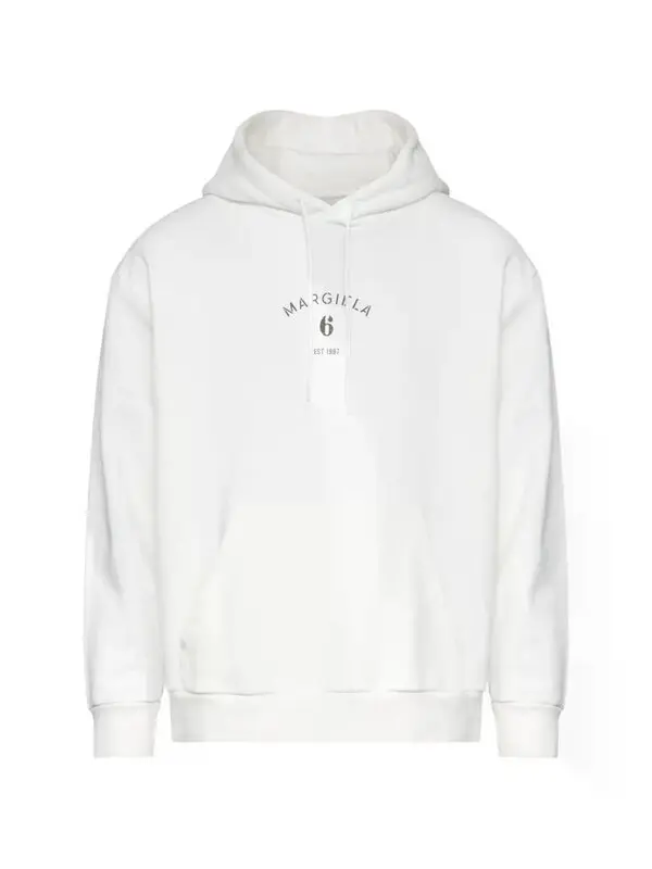 MAISON MARGIELA Printed Hoodie - White