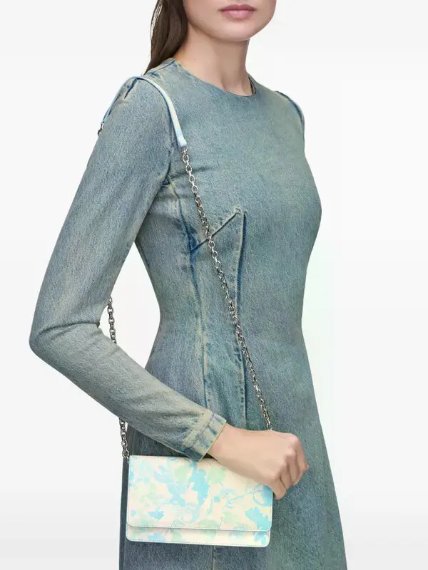 MAISON MARGIELA Floral Chain Cross Body Bag - Neutrals