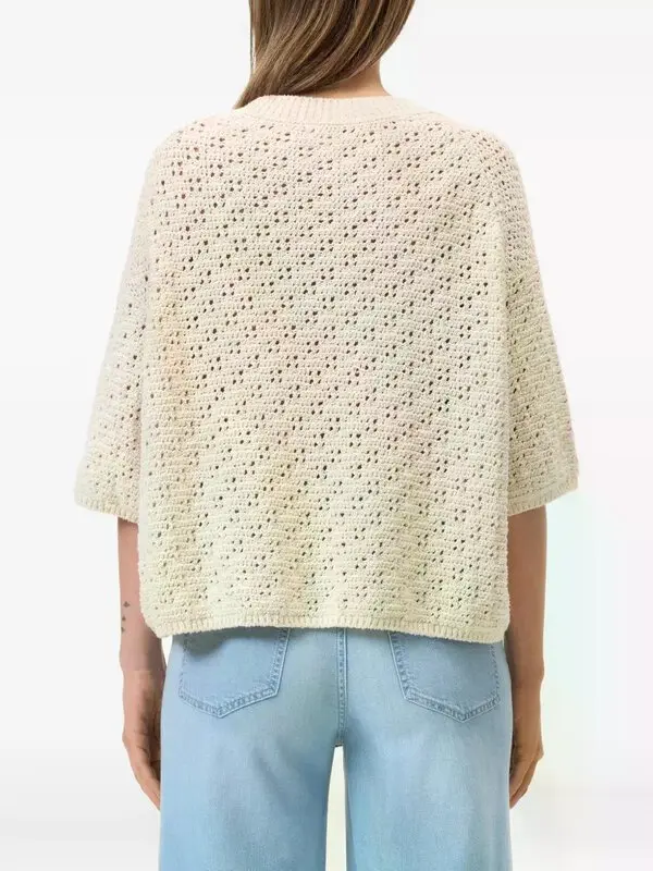 Closed Crew-neck Knit Cardigan