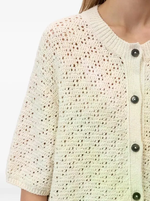 Closed Crew-neck Knit Cardigan